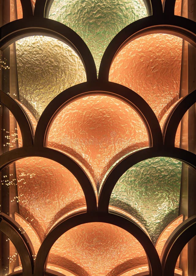 Abstract Decorative Glass Window Circular Patterns Stock Photos - Free ...