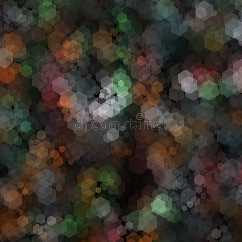 Abstract Decorative Illustration of Hexagon Grid Shape Mosaic Pattern ...