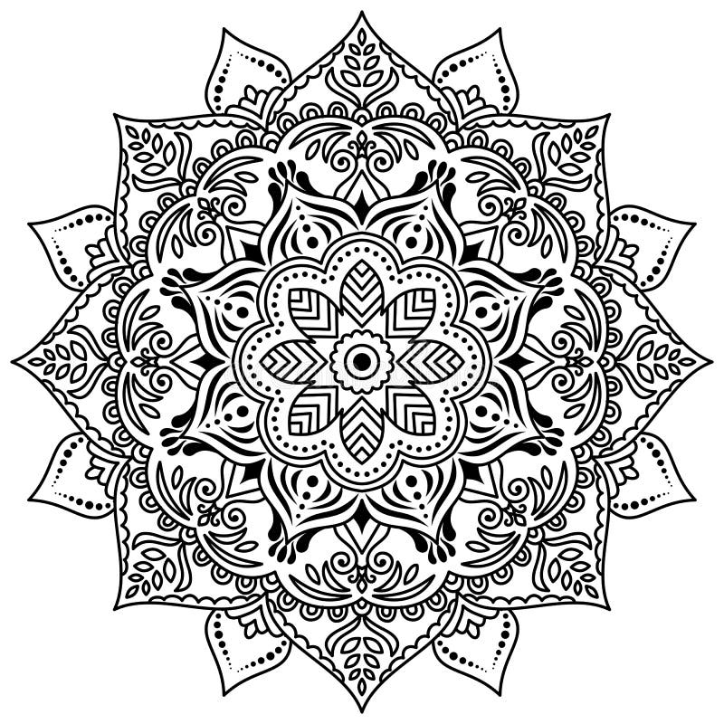 Abstract Decorative Mandala Art Design Stock Vector - Illustration of ...