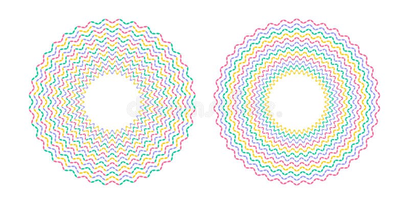 Abstract Decorative Multicolor Circle Patterns Stock Vector ...