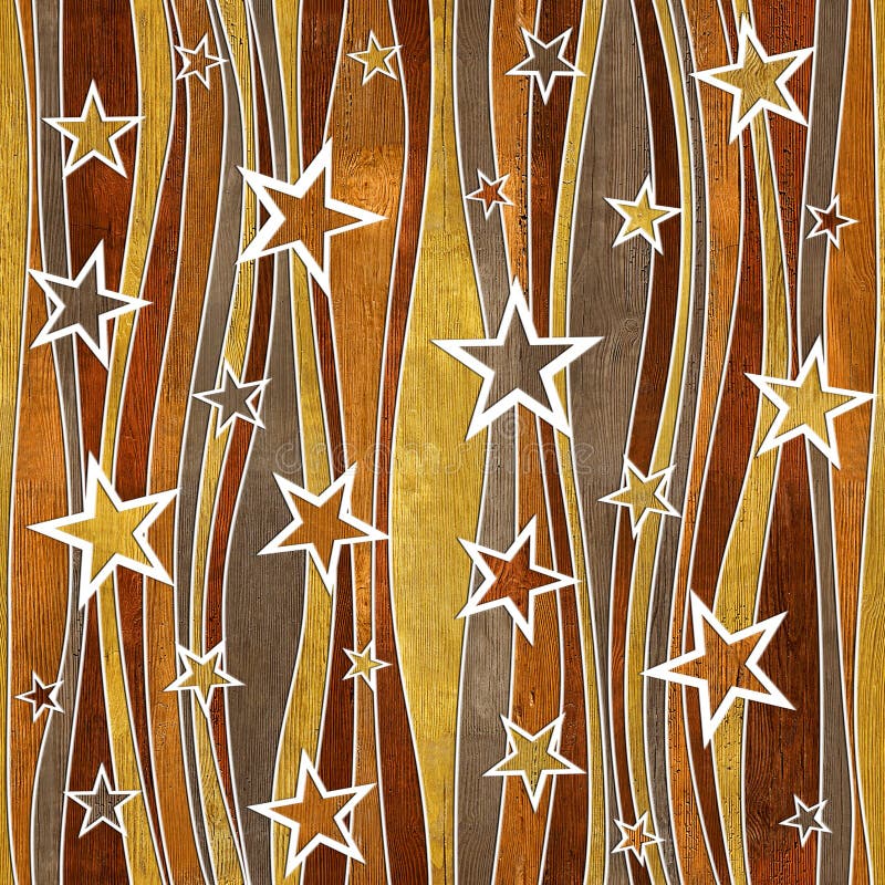 Abstract Decorative Paneling - Stars Seamless Pattern Stock ...