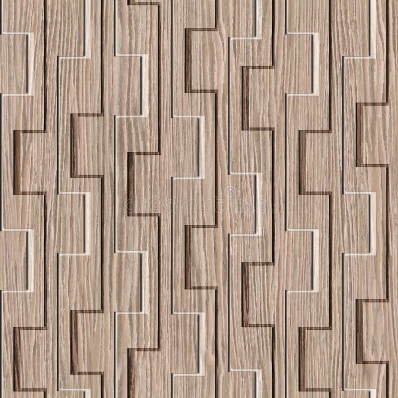Abstract Paneling Pattern - Seamless Background - Blasted Oak Stock ...