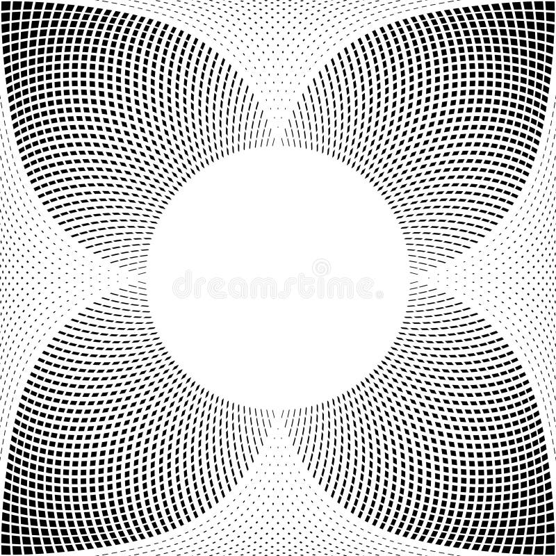 Abstract Decorative Radial Halftone Pattern Stock Vector - Illustration ...