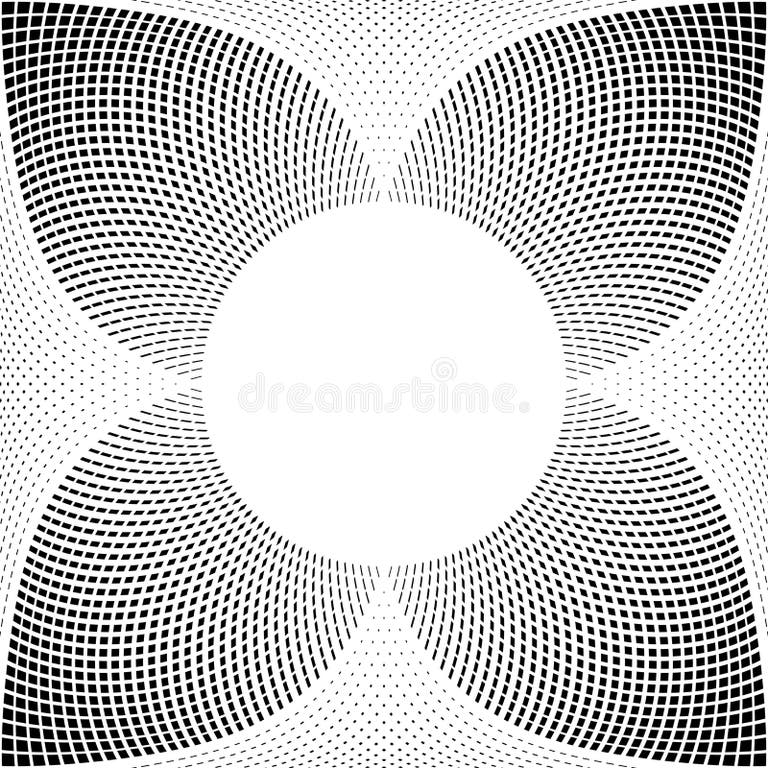 Abstract Decorative Radial Halftone Pattern Stock Vector - Illustration ...
