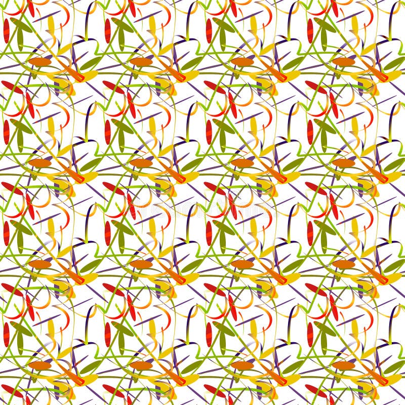 Abstract Decorative Seamless Pattern of Autumn Leaves Beautiful Leaf ...