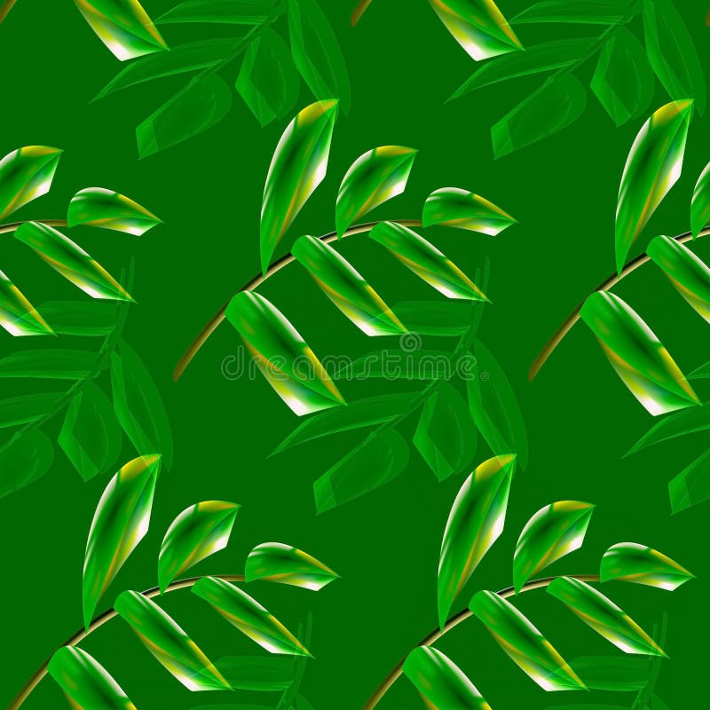 Abstract Decorative Seamless Pattern of Autumn Leaves Beautiful Leaf ...