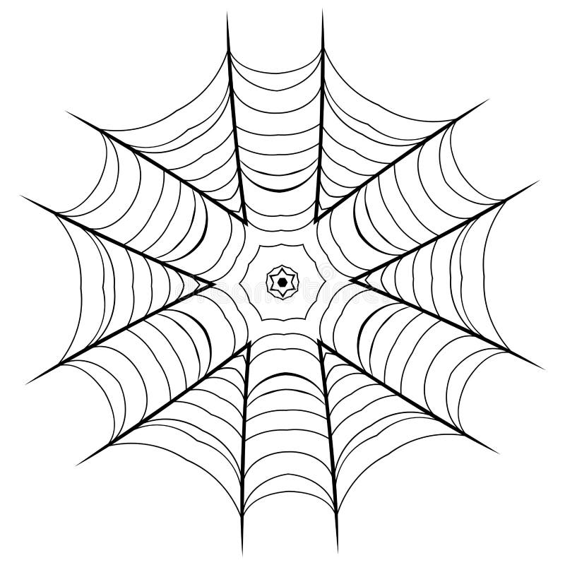 Decorative spider web stock vector. Illustration of spiderweb - 131471809