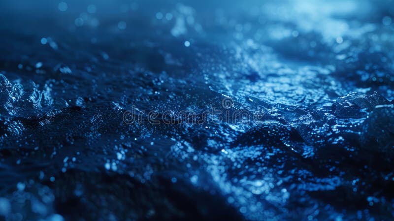 Abstract Deep Blue Sea Water Surface Texture Background. Ocean Waves ...