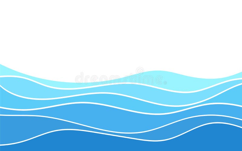 Abstract Deep Blue Wave Vector Background Illustration Stock Vector ...