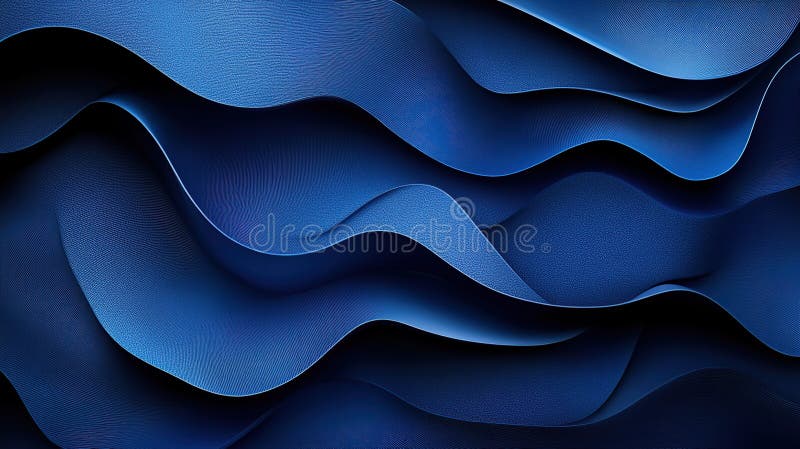 Abstract Deep Blue Wavy Folds Stock Photo - Image of wallpaper, ripple ...
