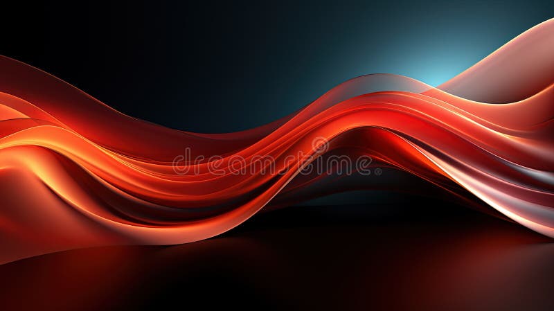 Abstract of Deep Red Metallic Liquid Paint Wavy Pattern Background ...