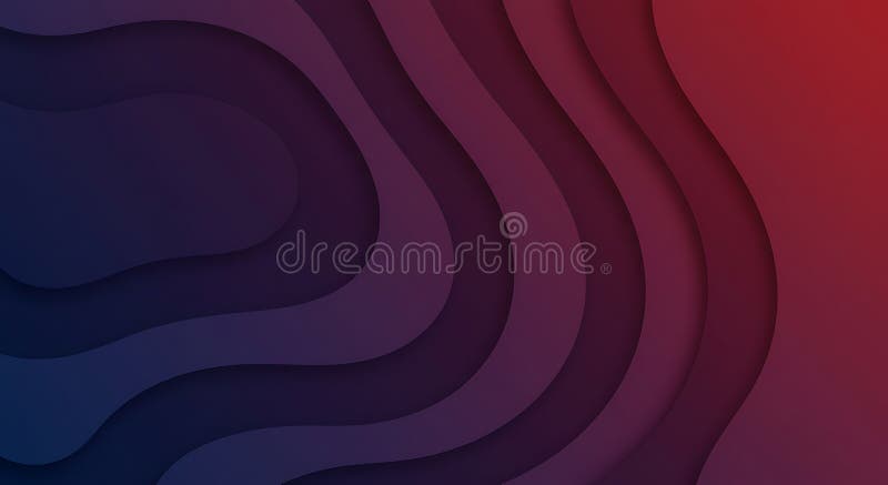 Abstract Deep Red and Purple Wave Background: AI-Generated Design Stock ...