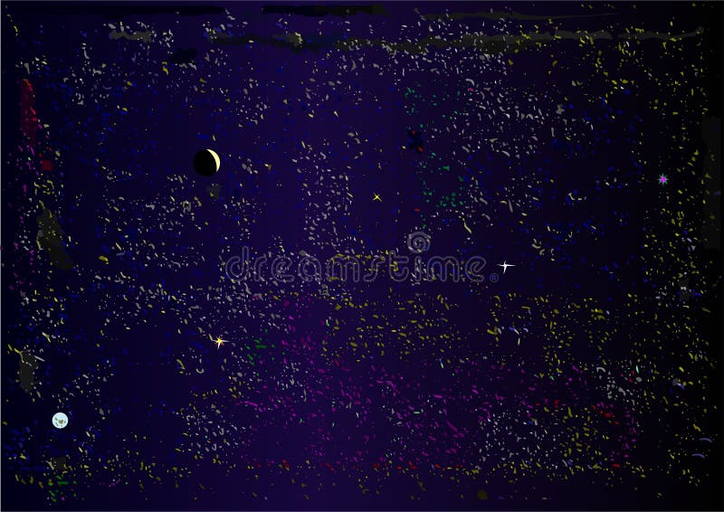 Abstract deep space. stock vector. Illustration of space - 59765467