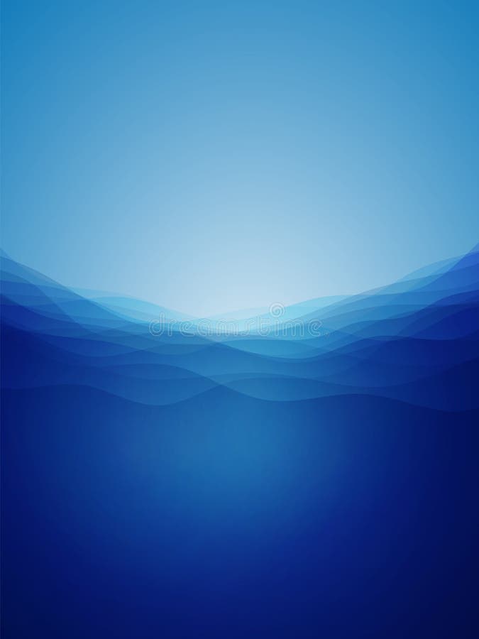 Abstract deep water waves stock illustration. Illustration of abstract ...