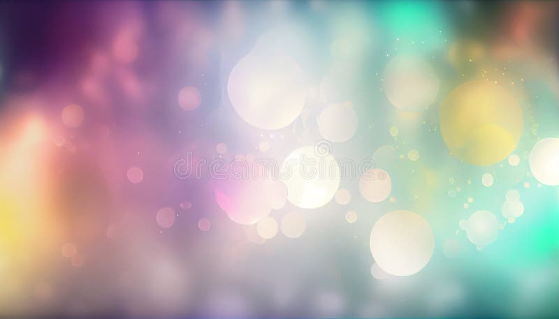 Abstract Defocused Backdrop Glowing Multi Colored Celebration ...