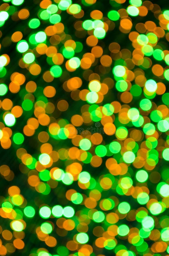 Abstract Defocused Green and Orange Lights Background Stock Photo ...