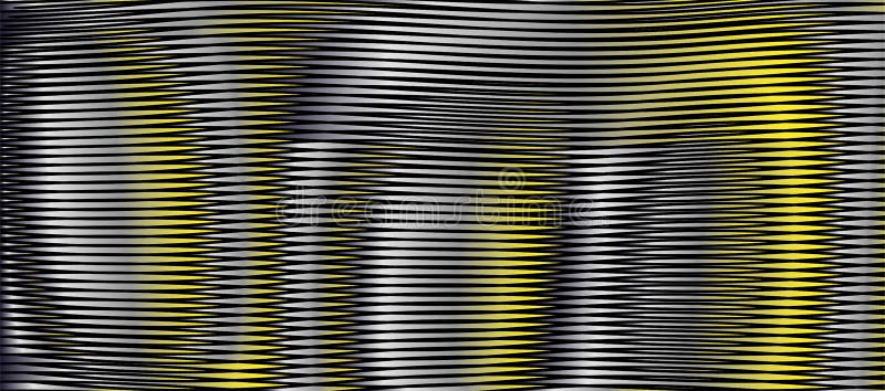 Abstract Deformation Texture with Curved Metallic Surface Effect in ...