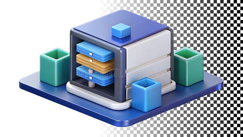 Abstract Delivery Logistics Elements, Representing Shipping and ...