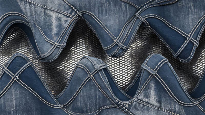 Abstract Denim and Mesh Fabric Texture, Stylish High Quality Image ...