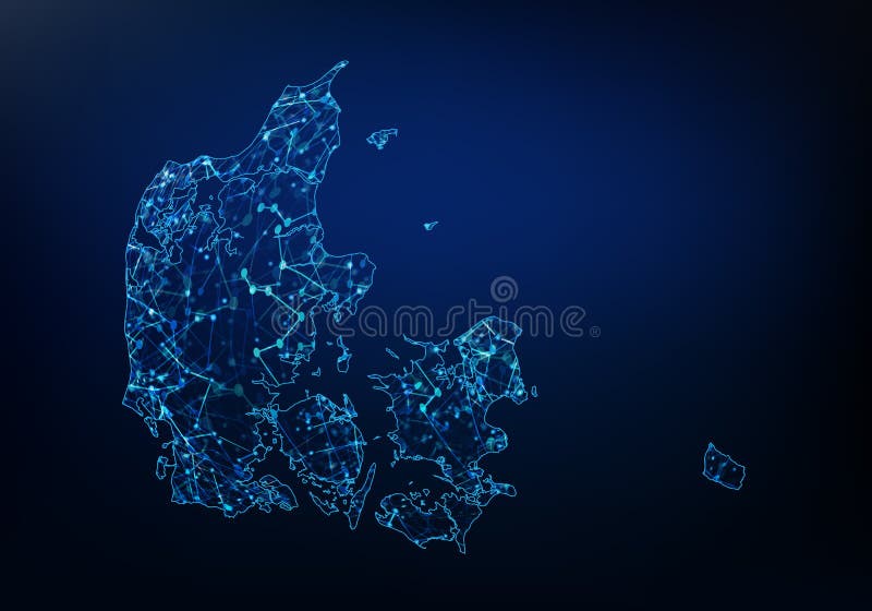 Modern of Denmark Map Connections Network Design, Best Internet Concept ... Modern of Denmark Map Connections Network Design, Best Internet Concept ...