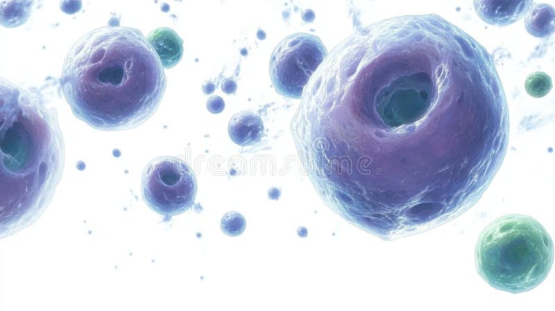 Abstract Depiction of Cells in a Scientific Context, Illustrating ...