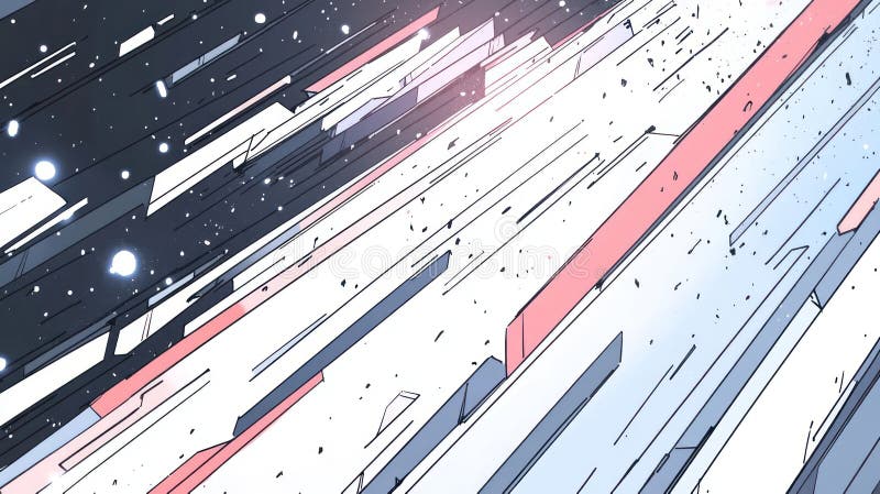 Abstract Depiction of Dynamic Movement through Space, Featuring Streaks ...