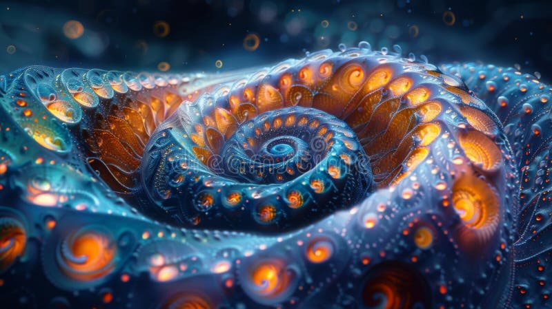 An Abstract Depiction of the Fibonacci Sequence with Spirals and ...