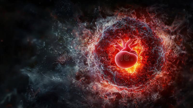 Heart Explosion Concept Art Digital Illustration Sci-fi Environment ...