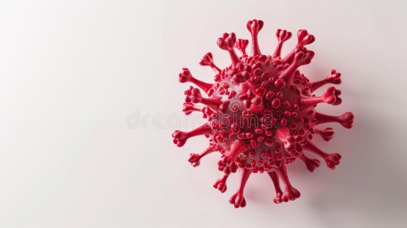 Abstract Depiction of HIV Showcasing Its Complex Structure Against a ...