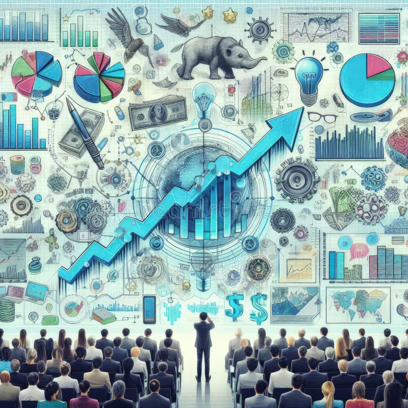 Abstract Depiction of the Human Path of Development Stock Illustration ...