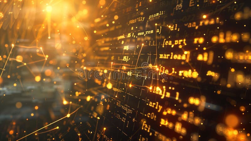 Abstract Depiction of Programming Code Stock Illustration ...