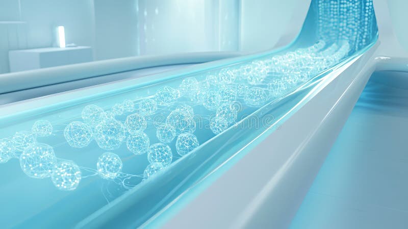 Abstract Depiction of Quantum Science Concepts in a Futuristic Setting ...