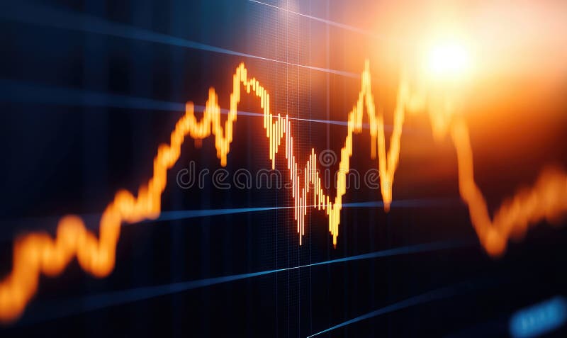 Abstract Depiction of a Rising Graph, Symbolizing Growth, Success, and ...