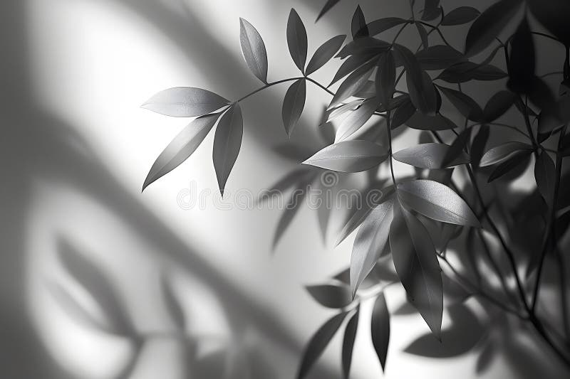 An Abstract Depiction of Shadows with Fluid Shapes and Contrasting ...