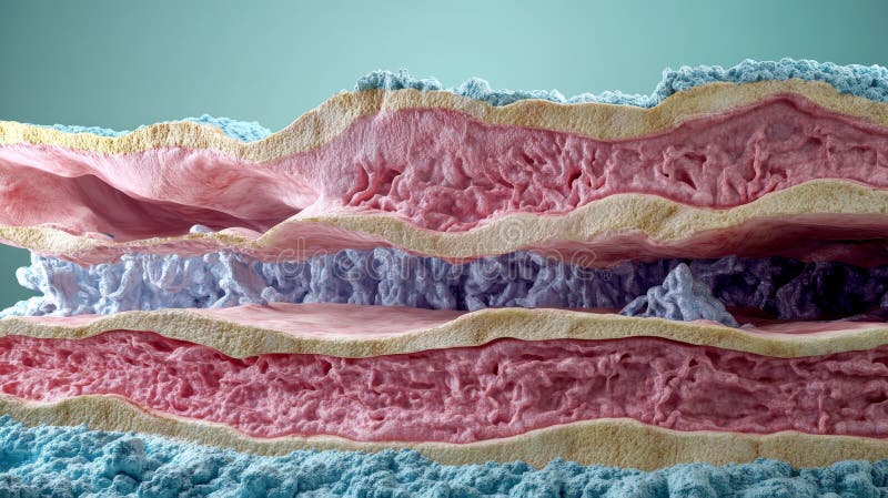 This Abstract Depiction Shows Layered Textures, Blending Colors and ...