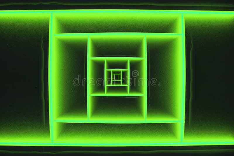 Abstract Depth Green Square Stock Photo - Image of form, room: 60539694