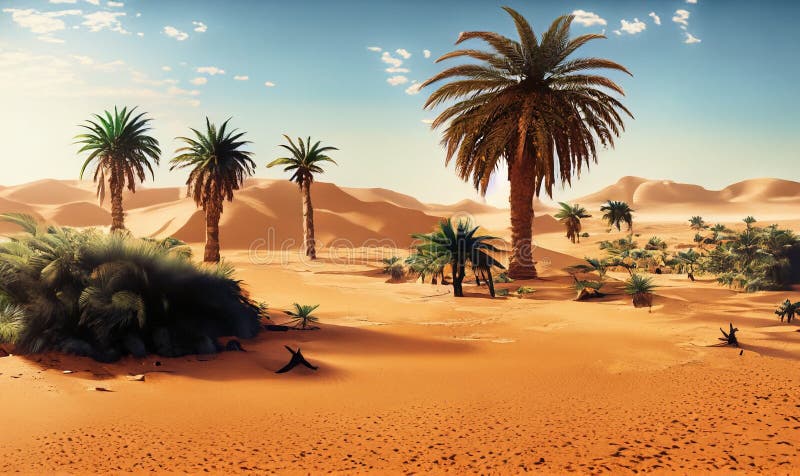 Abstract desert background stock illustration. Illustration of dune ...