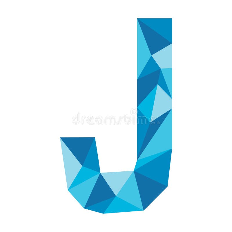 Abstract Design of Alphabet J. Vector Illustration Decorative Design ...