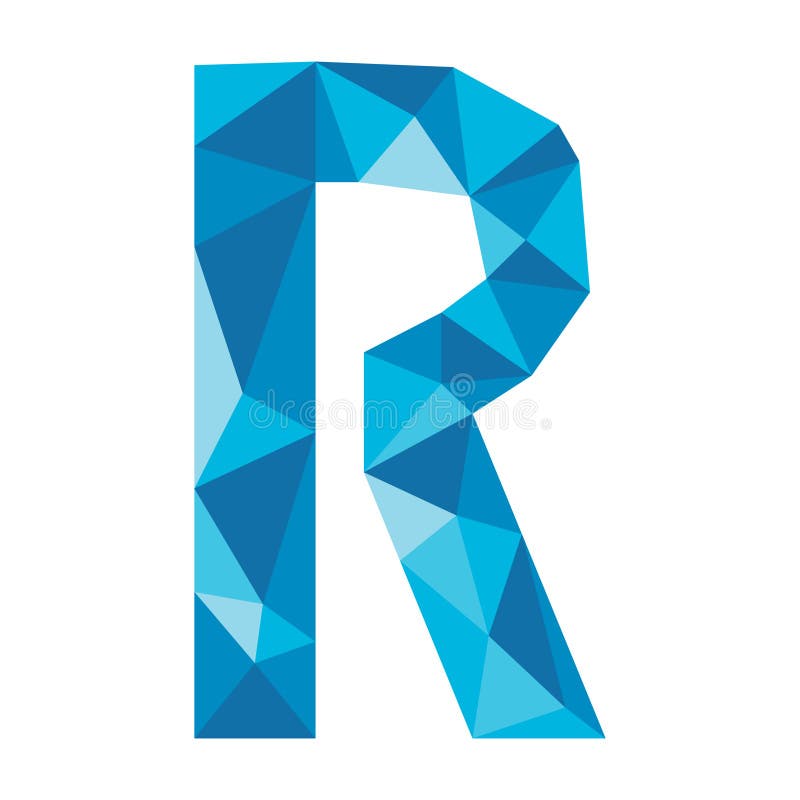 Abstract Design of Alphabet R. Vector Illustration Decorative Design ...