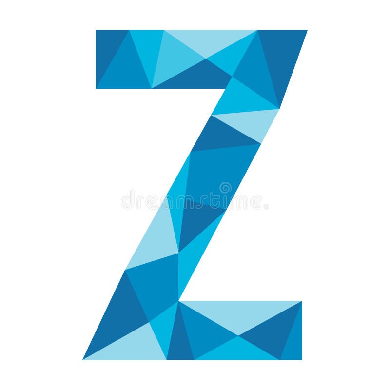 Abstract Design of Alphabet Z. Vector Illustration Decorative Design ...