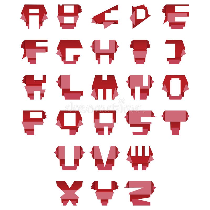 Abstract Design of Alphabets. Vector Illustration Decorative Design ...