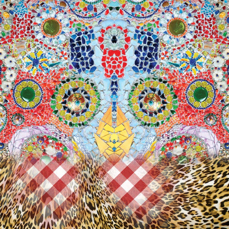 Abstract Design with Animals Skin Ready for Textile Prints. Stock ...