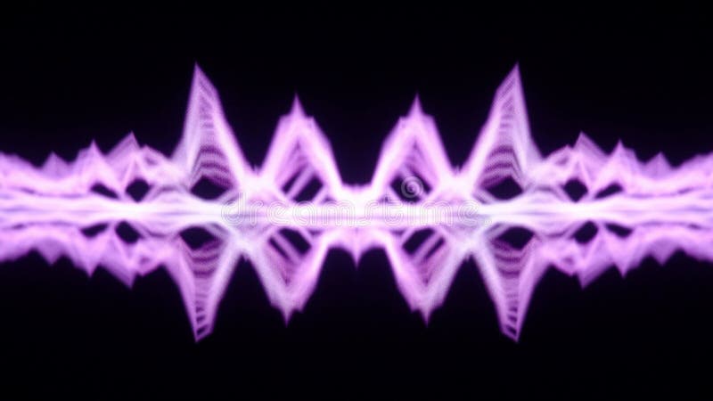 Abstract Design Animated Background Sound Wave Texture Pattern Loop Animation On Black Stock
