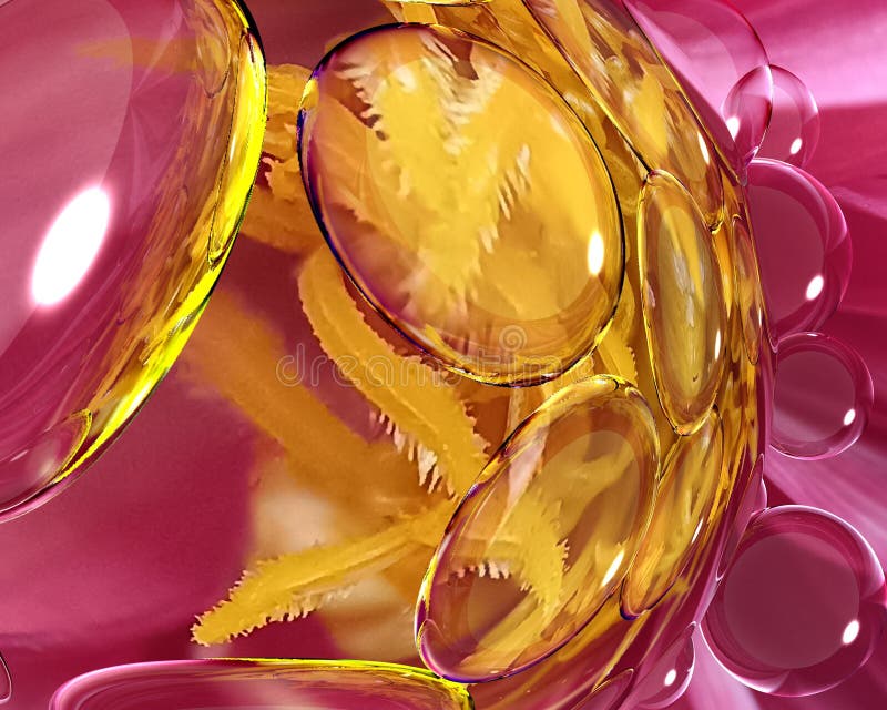 Abstract Design Art with Soft and Light Color Gradations with 3D Lines ...