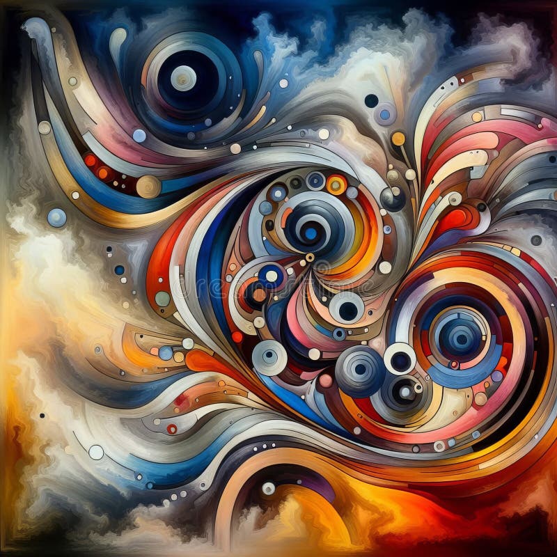 Abstract Design Artistic, Non Representational Design Using Sh Stock ...