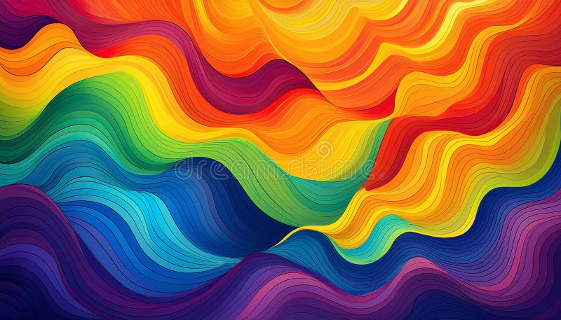 Abstract Design Background Colors of Pride Flag - Rainbow Banner Style ...