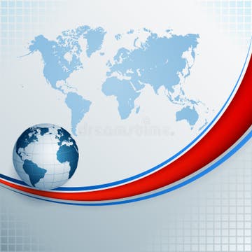Abstract, Design Background with World Map and Earth Globe Stock Vector ...
