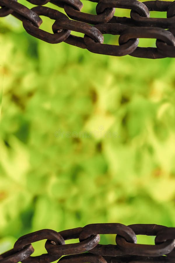 Abstract Design Basis Frame Grunge Design Border Rusty Old Chain on ...