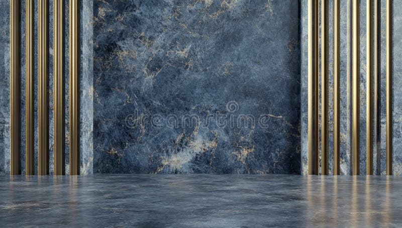 Abstract Design of a Black Wall in a Modern Studio Image Captured from ...