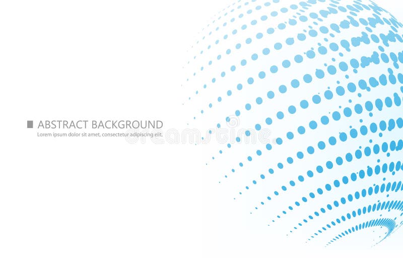 Abstract Design with Blue Compound Dots. Vector Connect Background ...